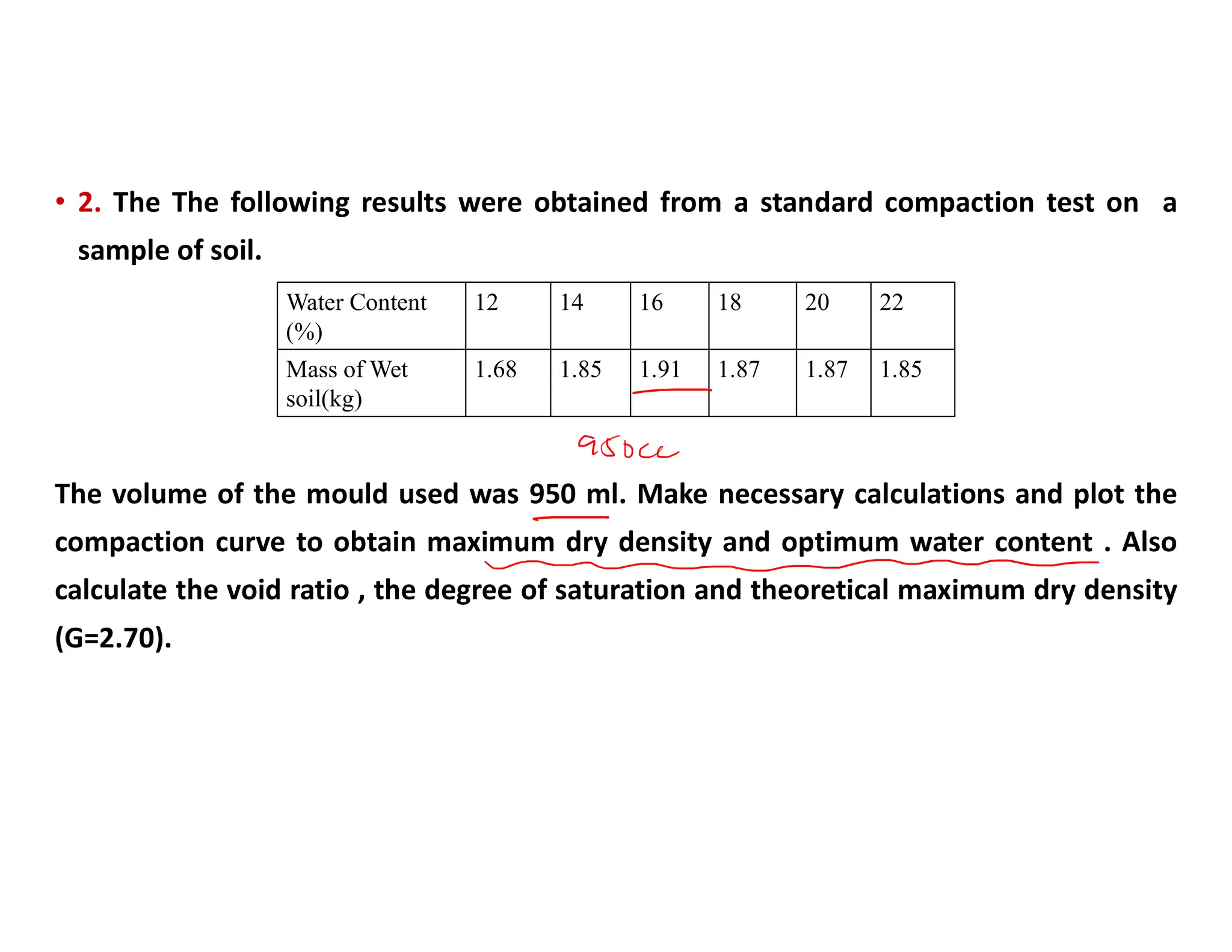 problems on compaction of soils in geotechnical engineering | PDF