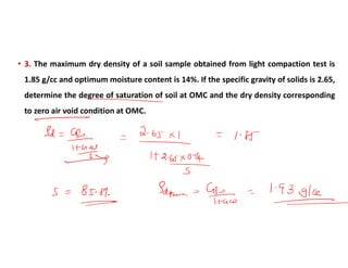problems on compaction of soils in geotechnical engineering | PDF