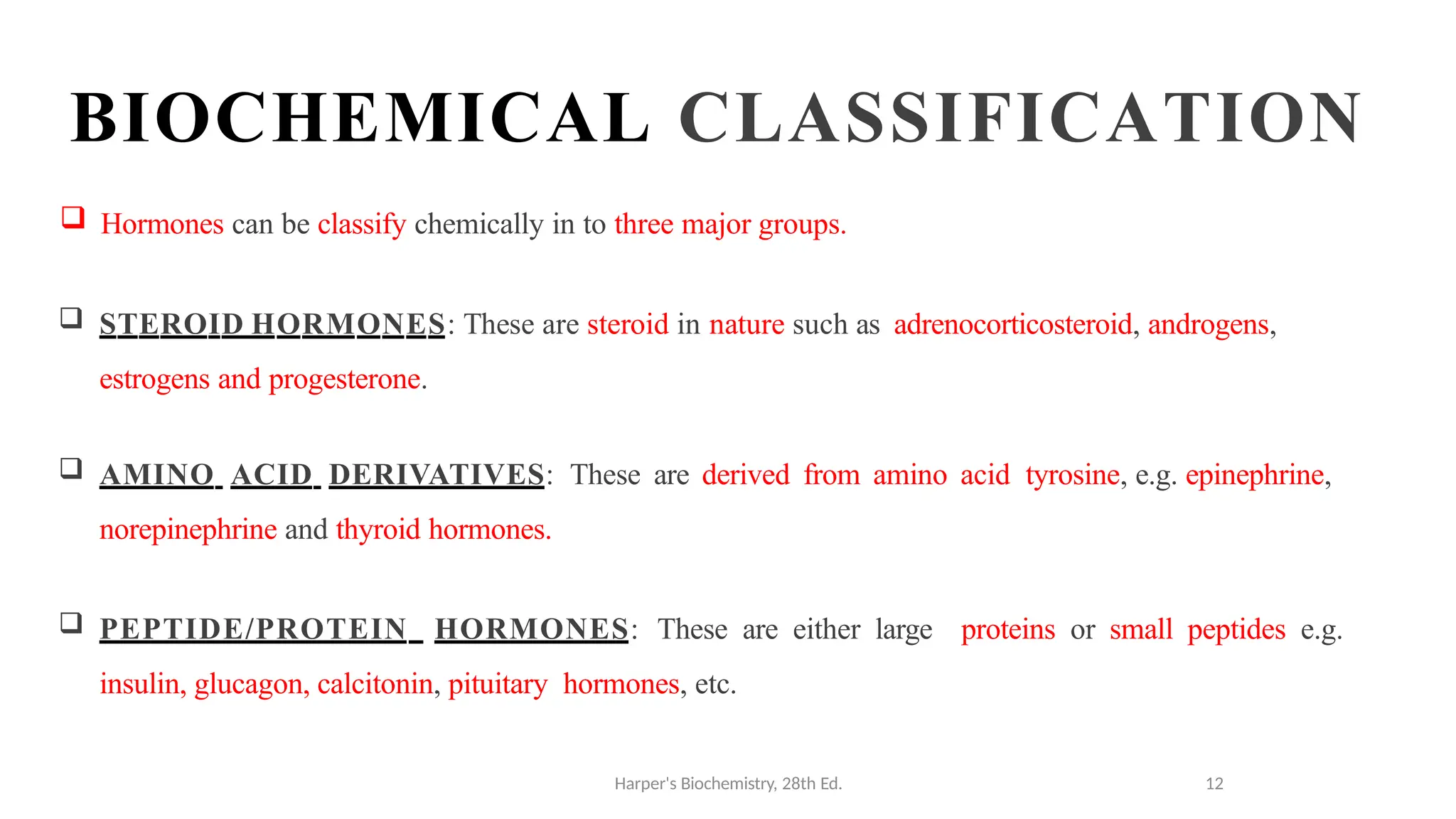 DPT - Biochemistry & Genetics - II (Hormones) Biochemistry of Hormones ...