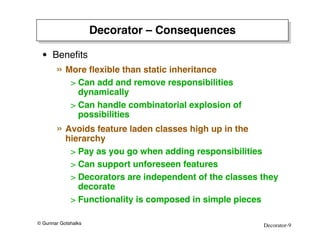 Structure-Decorator deign pattern model fact | PPT