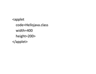 27 applet programming | PPT