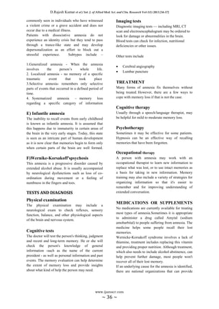 A review on amnesia | PDF