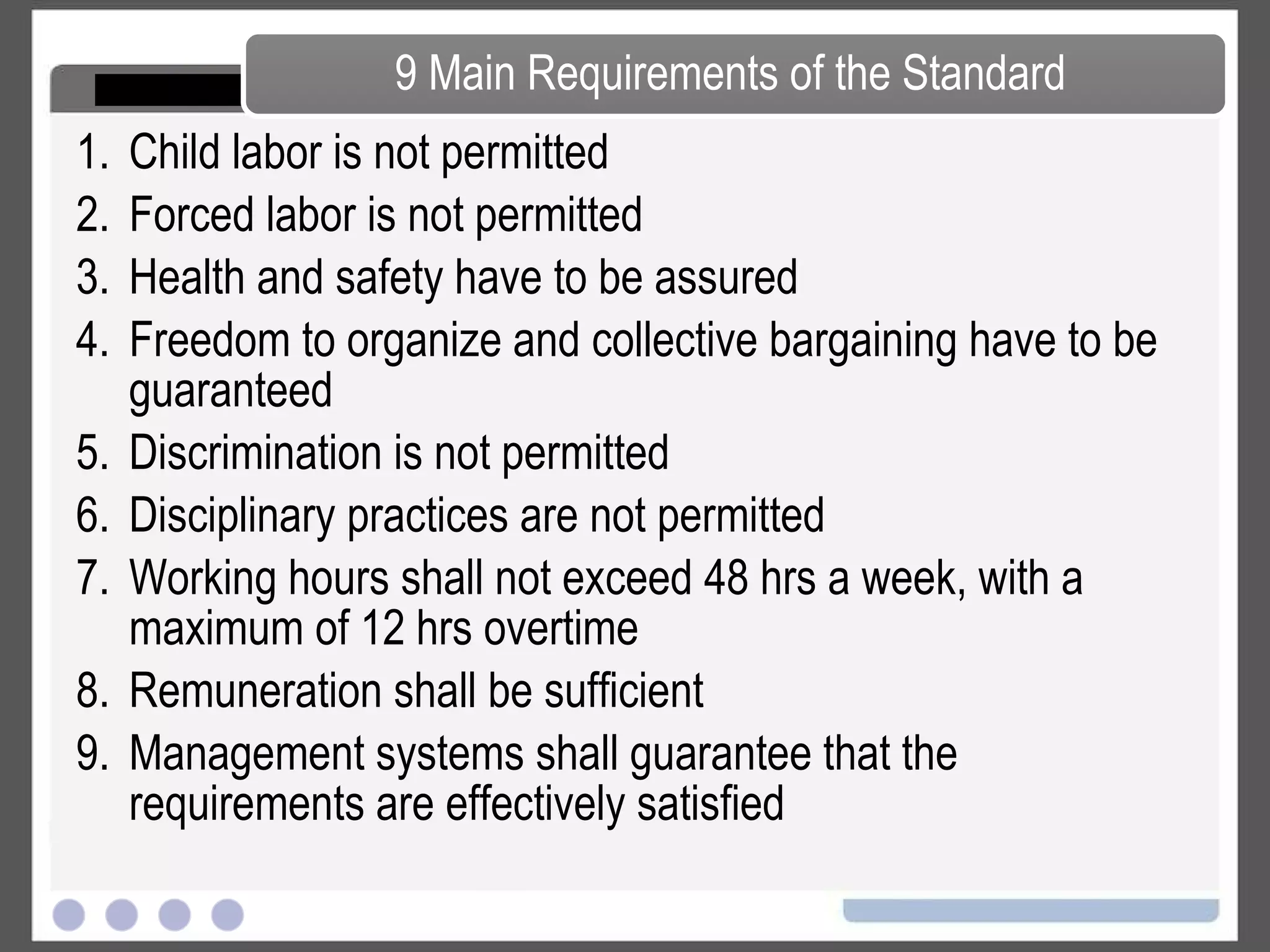 Corporate Social Accountability Management - SA 8000 | PPT