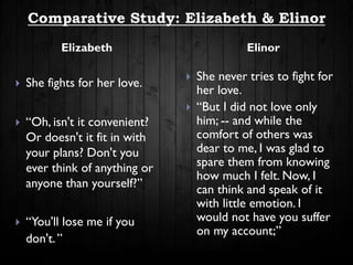 27 comparative study elizabeth & elinor | PPTX