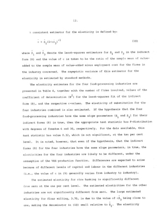 Estimation of Elasticities of Substitution for CES and VES Production Functions | PDF