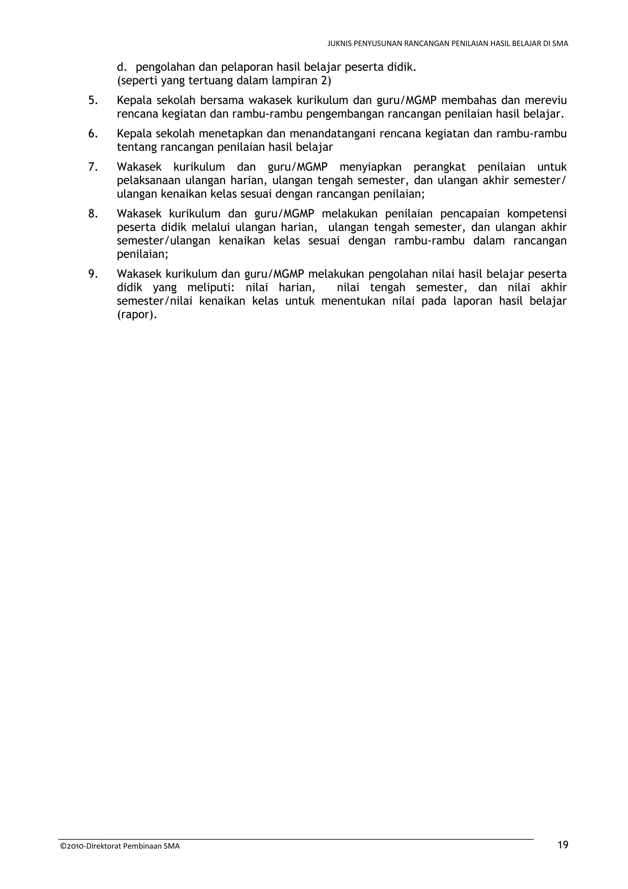 27 juknis-penyusunan-rancangan-penilaian-hasil-belajar- isi-revisi-_1904 | PDF