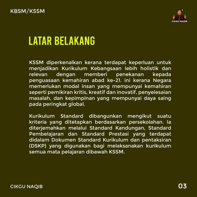KBSM vs KSSM (Sekolah Menengah) | PDF