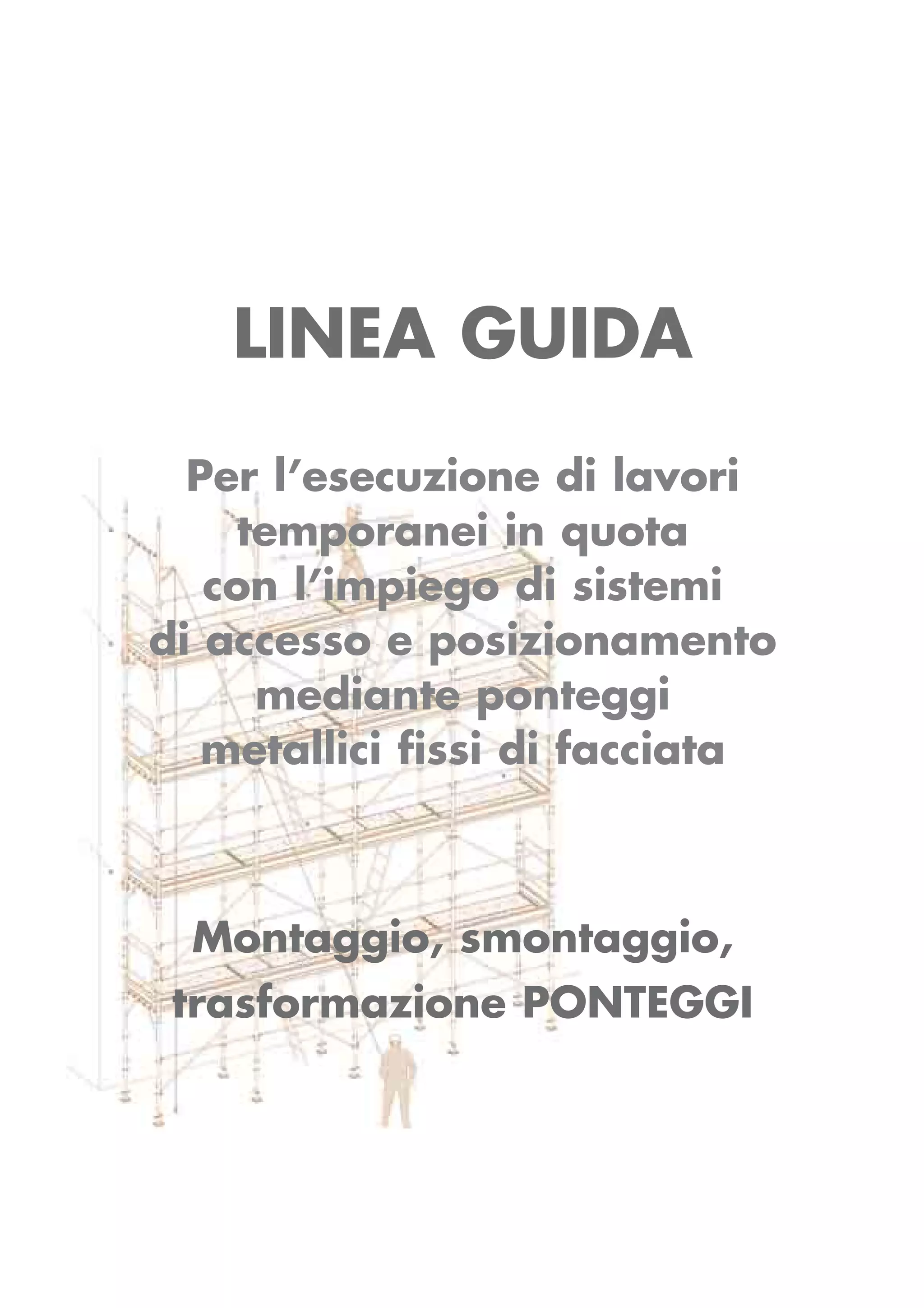27 linee guida ponteggi ispesl | PDF