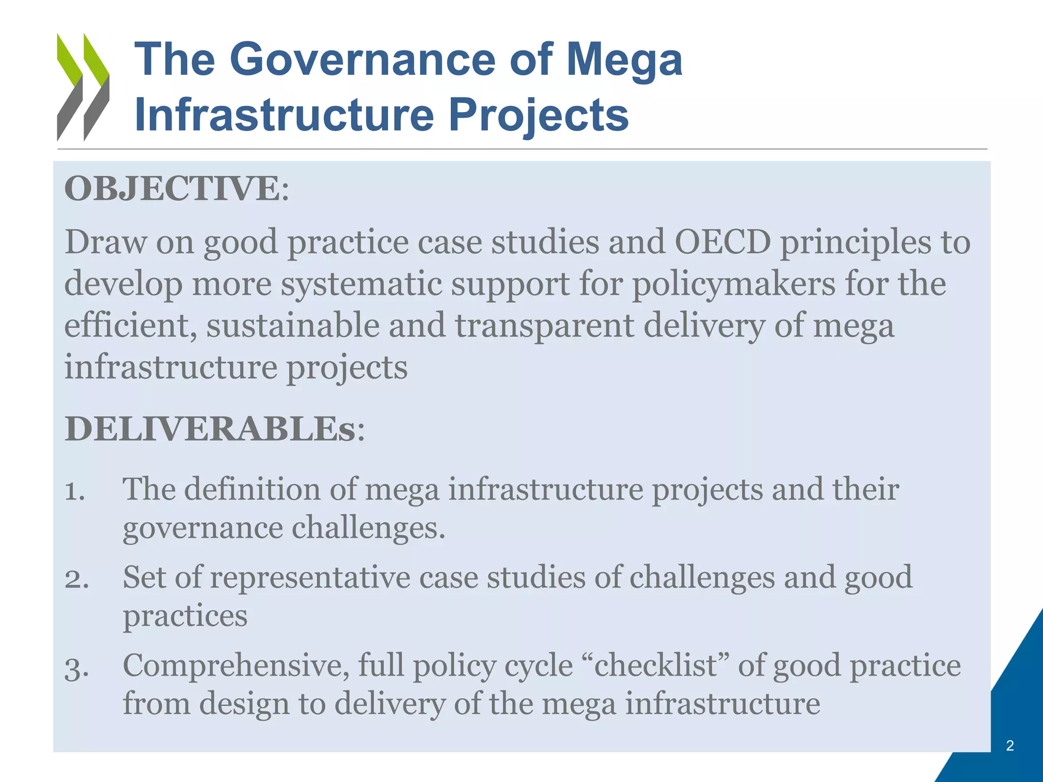The governance of mega infrastructure projects - Juliane JANSEN, OECD ...