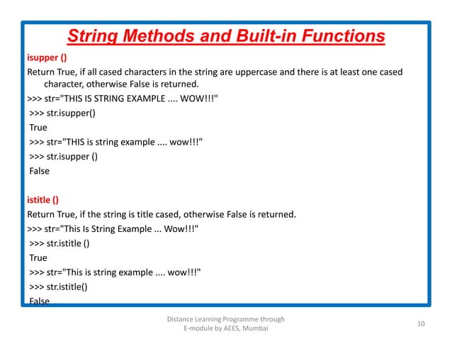 Python string module number 27 with examples | PPT
