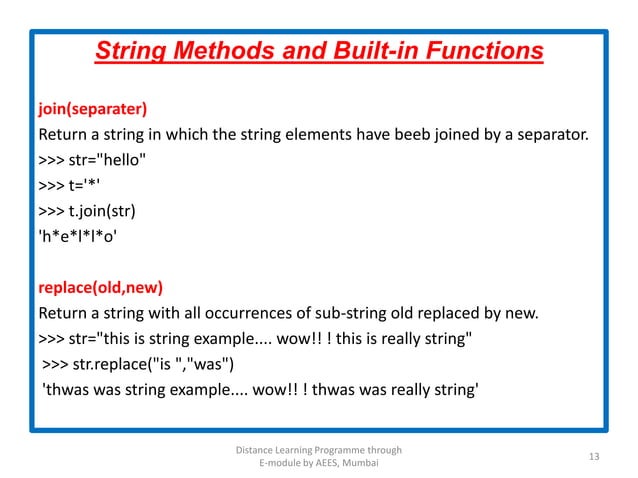 Python string module number 27 with examples | PPT