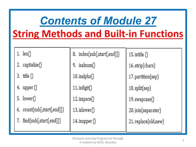 Python String Module Number 27 With Examples Ppt 