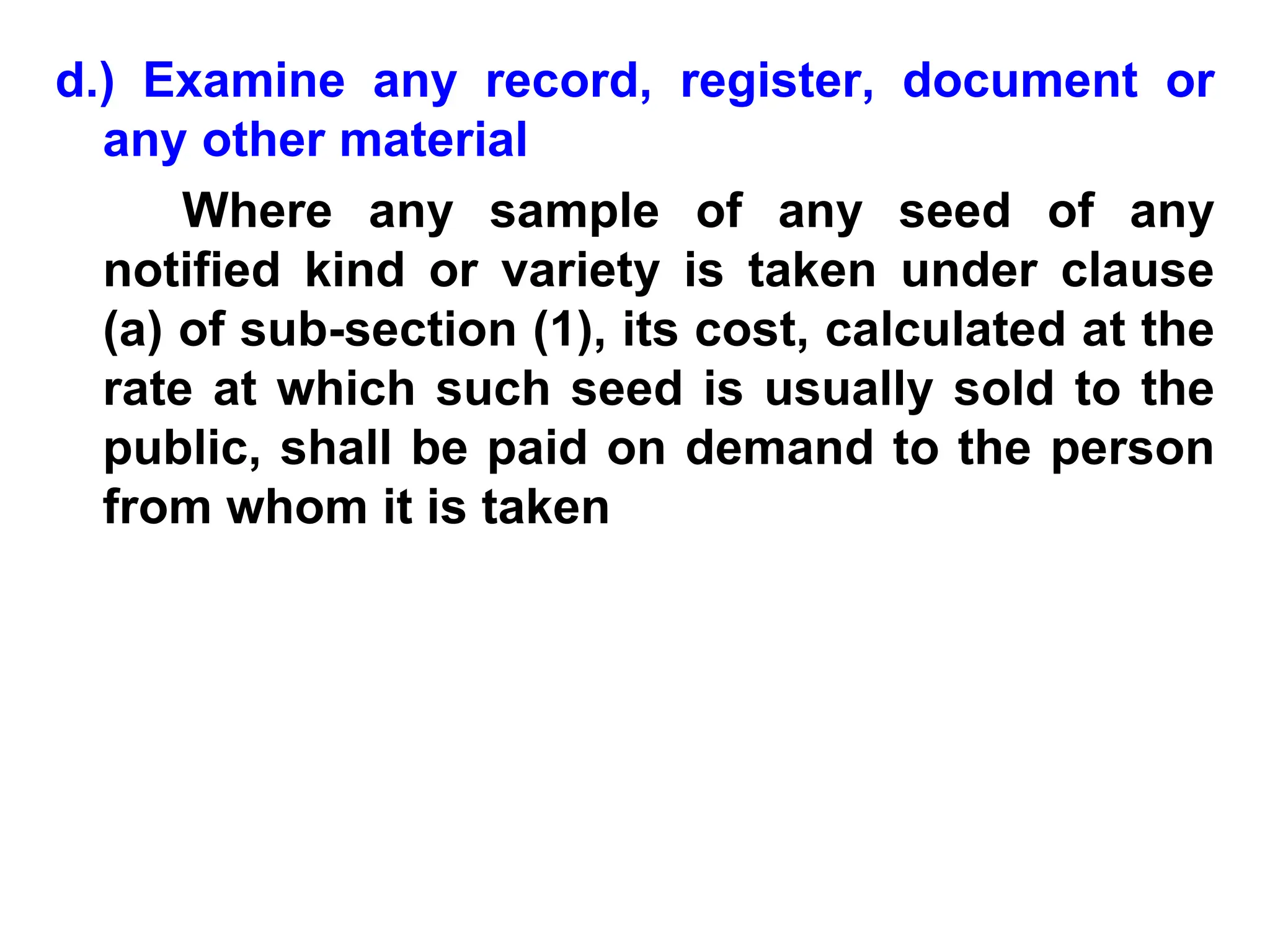 27- Seeds act and rules (1).ppt for the production | PPT