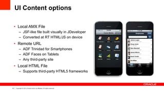 Oracle ADF Architecture TV - Design - Architecting for ADF Mobile Integration | PDF