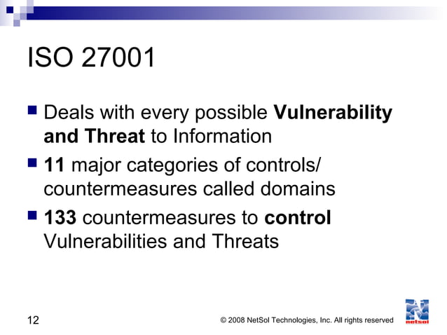 ISO 27001 - Information Security Management System | PPT