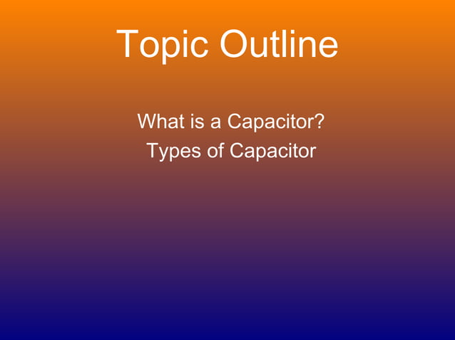 Capacitor | PPT