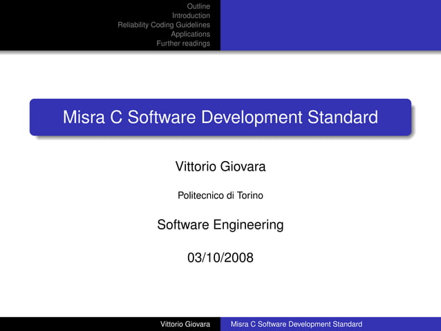 Misra C Software Development Standard | PDF | Programming Languages | Computing