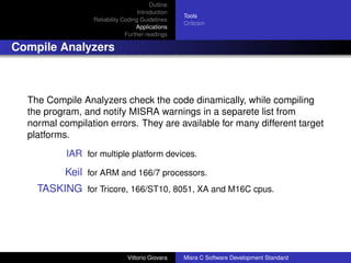 Misra C Software Development Standard | PDF