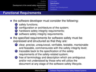 Software Requirements for Safety-related Systems | PDF