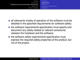 Software Requirements for Safety-related Systems | PDF