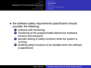 Software Requirements for Safety-related Systems | PDF