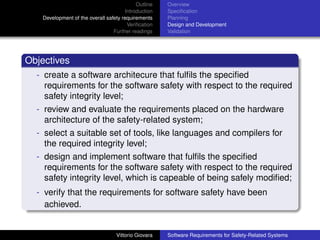 Software Requirements for Safety-related Systems | PPT