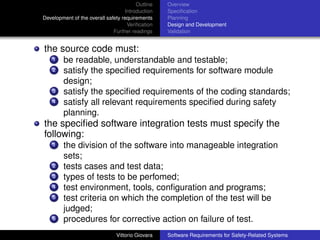 Software Requirements for Safety-related Systems | PPT