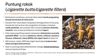 Bahan Kimia dalam Puntung Rokok yang Berbahaya | PDF