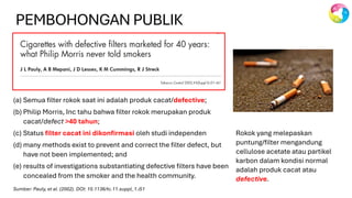 Bahan Kimia dalam Puntung Rokok yang Berbahaya | PDF