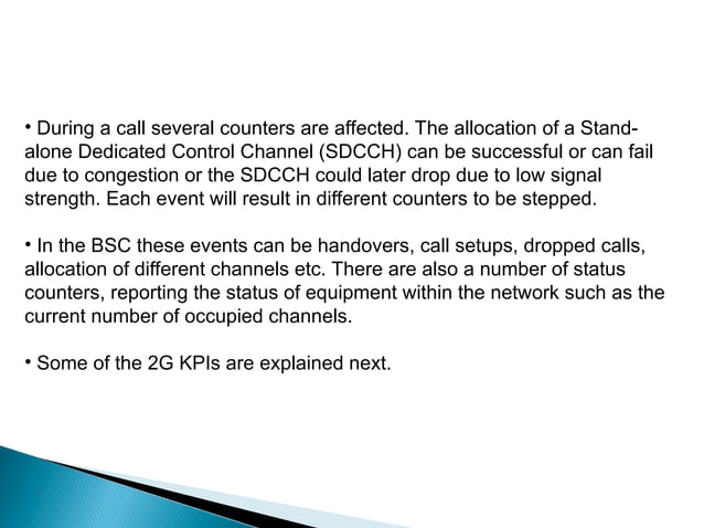27025315534946849-2G-KPI-Description.ppt | Telecommunications Industry ...