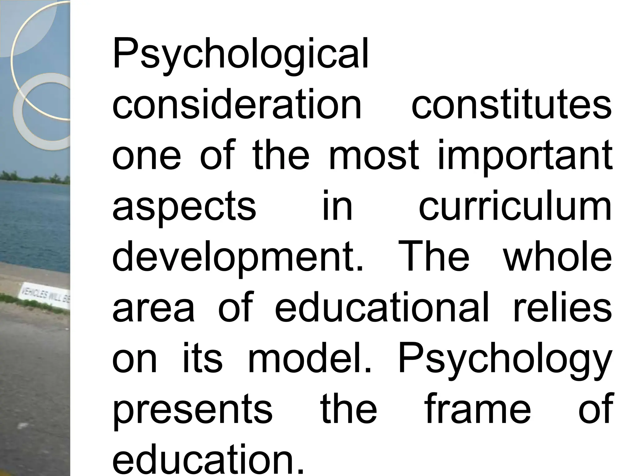 Psychological foundation of curriculum development | PPT