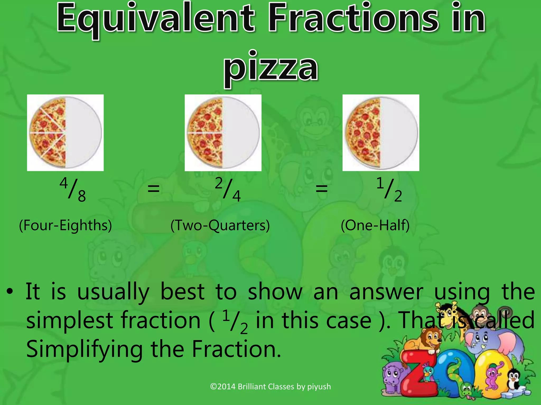 Teaching equivalent fractions 1 | PPTX