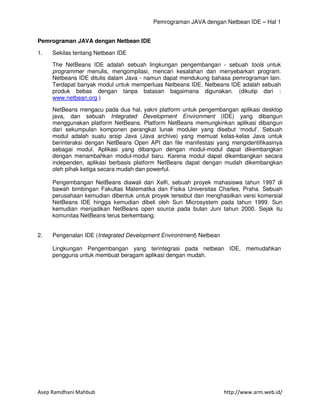 270610 arm pemrograman_java_dengan_netbean_ide | PDF | Free Download