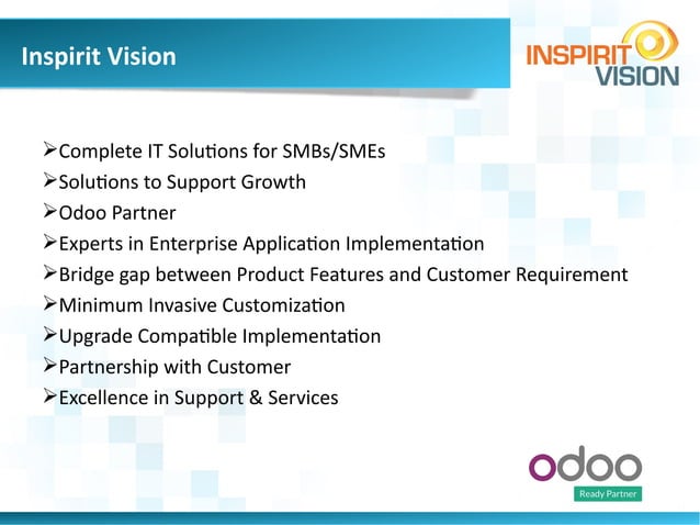 InspiritVision_Odoo_brief | PPT