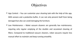 arduino based automatic vaccum cleaner to reduce human efforts | PPTX