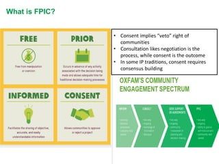 27 0915 1_oxfam_introduction on fpic | PDF | Business and Finance
