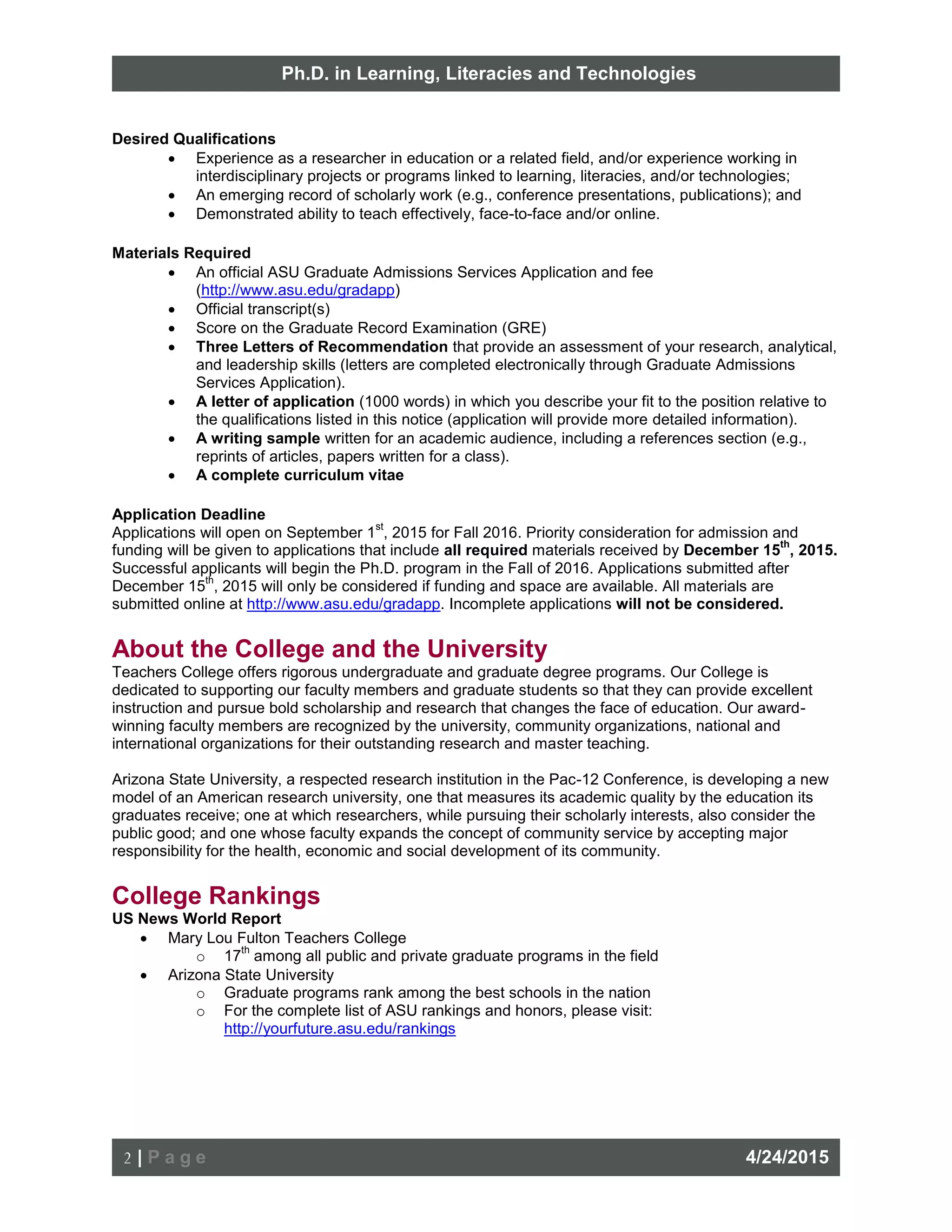 PhD-LLT-Program-Guide-27Apr2015 | PDF