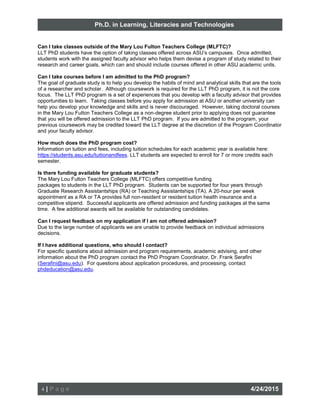 PhD-LLT-Program-Guide-27Apr2015 | PDF
