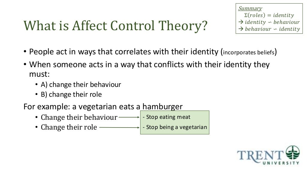 Application of Affect-Control Theory in Victims of Sexual Assault