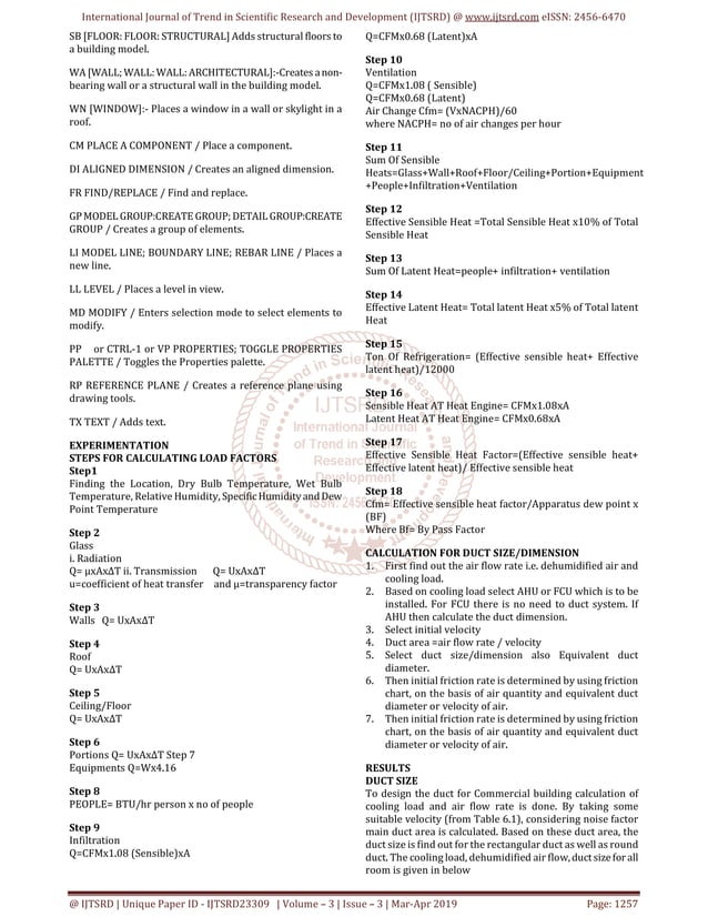Heat Load Calculations and Duct Design for Commercial Building G 2 | PDF