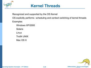 Process threads operating system. | PPT | Operating Systems | Computer Software and Applications