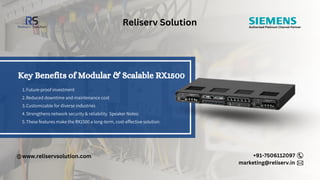 Modular Design and Scalability: Key Benefits of the Siemens RUGGEDCOM ...