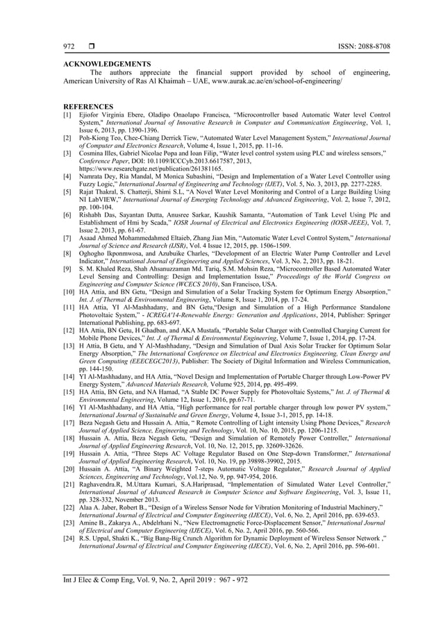 Implementation Of Sequential Design Based Water Level Monitoring And Controlling System Pdf