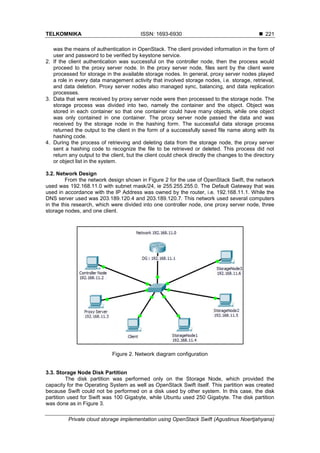 Private cloud storage implementation using OpenStack Swift | PDF | Cloud Computing | Internet