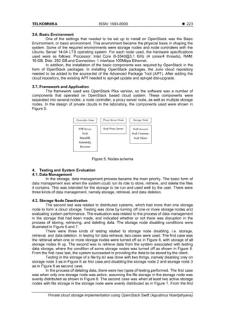 Private cloud storage implementation using OpenStack Swift | PDF | Cloud Computing | Internet