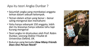 Akhmadi tugas 1_dunbar number ppt | PPT
