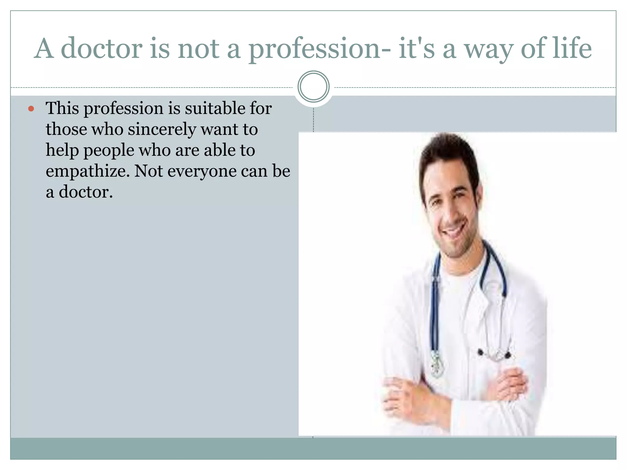 Profession of the Doctor | PPT