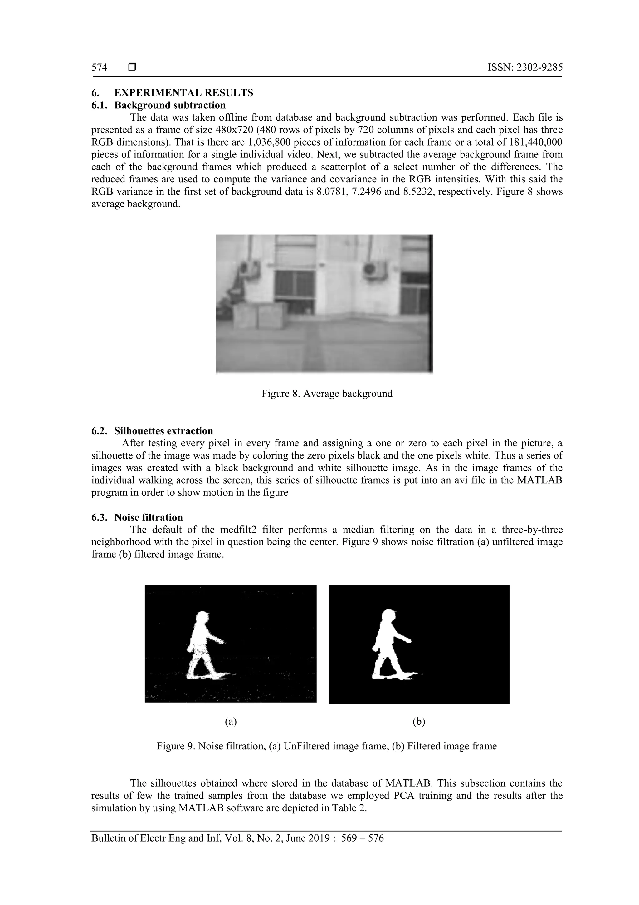 Principal component analysis for human gait recognition system | PDF
