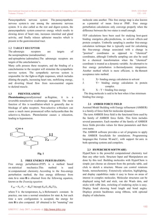 Developing New Drug Antagonist for Alpha Adrenergic Receptors for ...