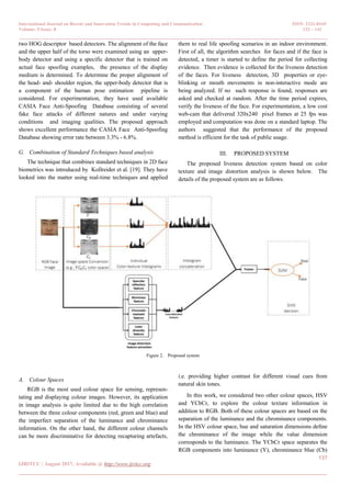 Face Liveness Detection for Biometric Antispoofing Applications using ...